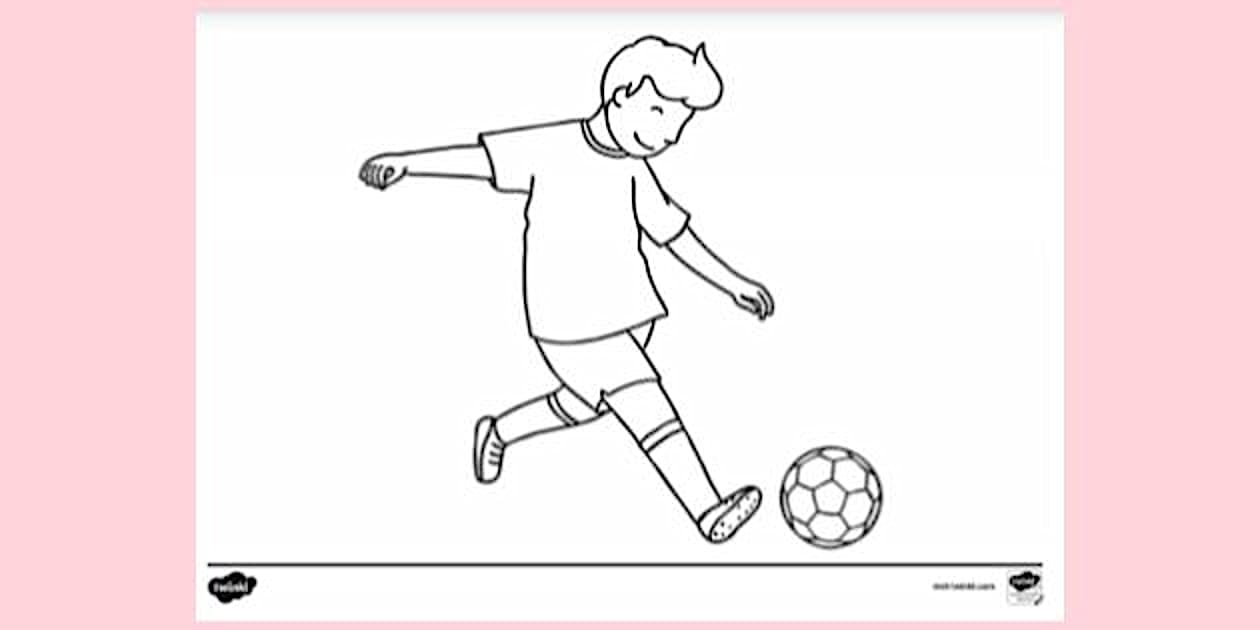 Printable Sports Colouring Page for Children - Twinkl