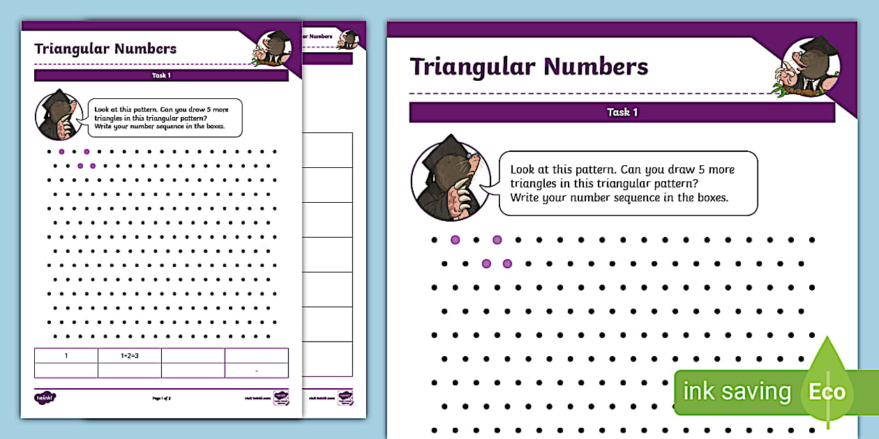 Triangular Numbers Teacher Made Twinkl