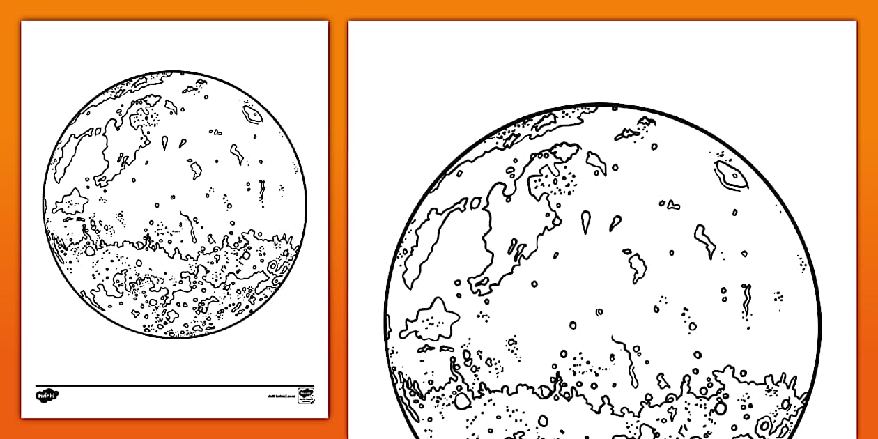 Mars Coloring Sheet (Teacher-Made) - Twinkl