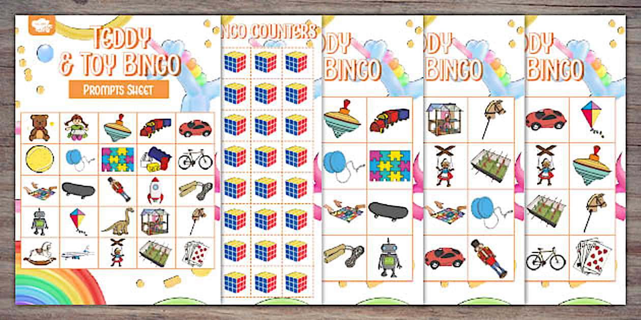 Teddy Bear and Toy Bingo Game | Twinkl Party - Twinkl