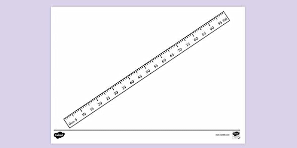 Metre Stick Colouring Sheet | Colouring Sheets - Twinkl