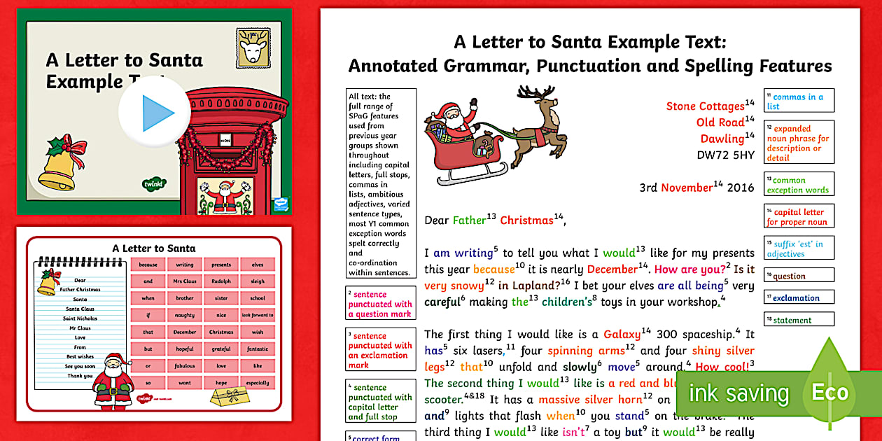 Writing Letters to Santa Resource Pack (teacher made)