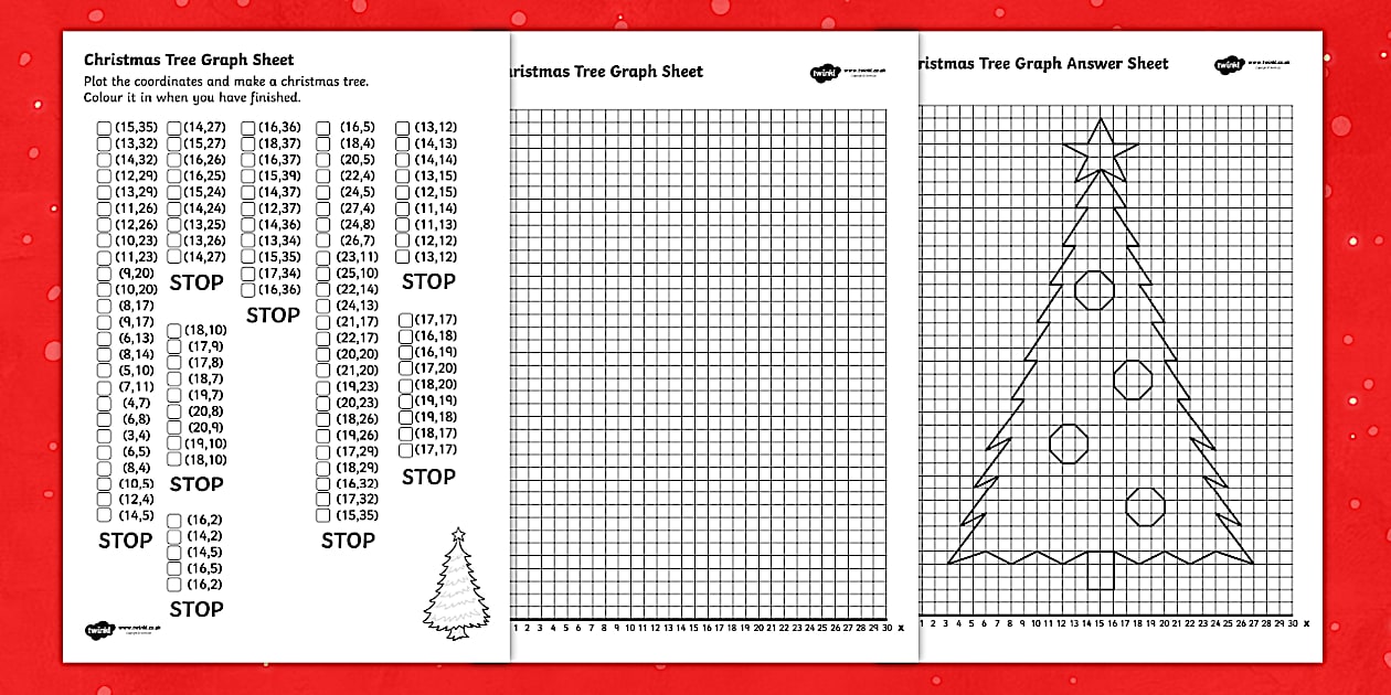 Christmas Graph | Co-ordinates | Primary Resources - Twinkl
