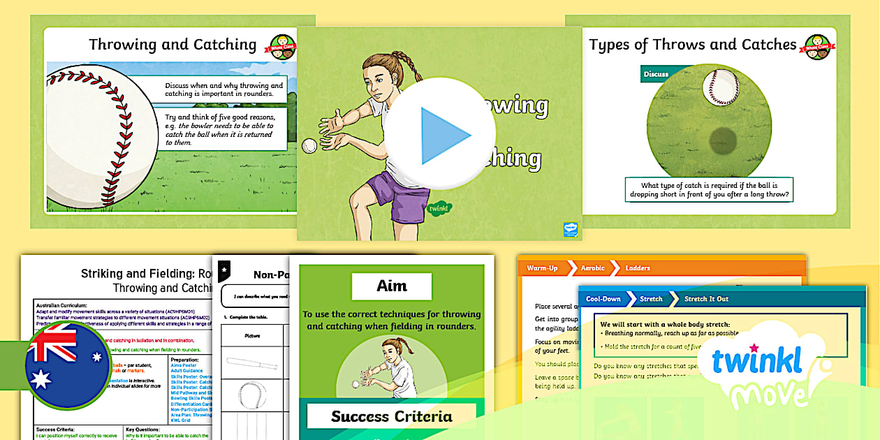 Move Striking and Fielding: Rounders: Throwing and Catching