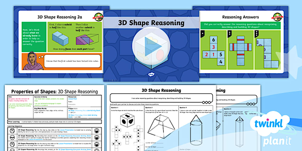 PlanIt Maths Y6 Properties of Shapes: 3D Shapes (3) Lesson Pack