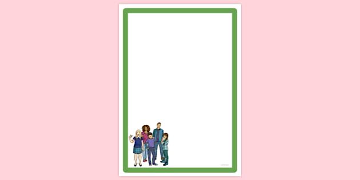 Simple Blank People Page Border | Page Borders | Twinkl