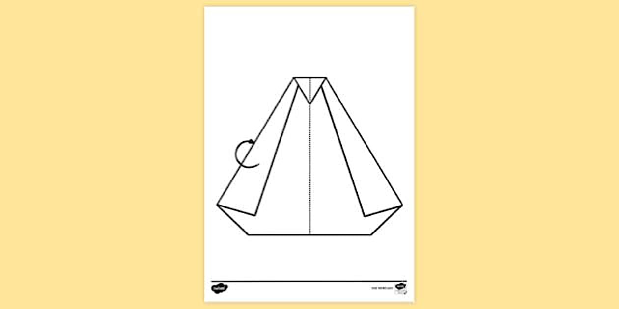 Origami Penguin 7 Colouring Sheet | Colouring Sheets