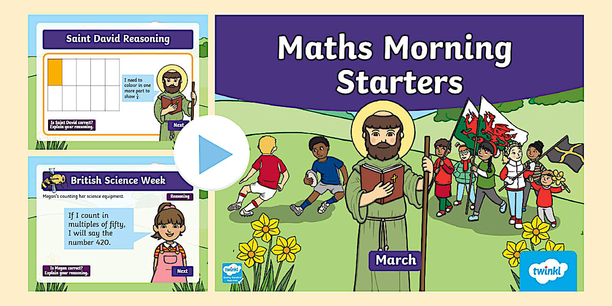 Maths Morning Starters PS2: March (teacher made) - Twinkl