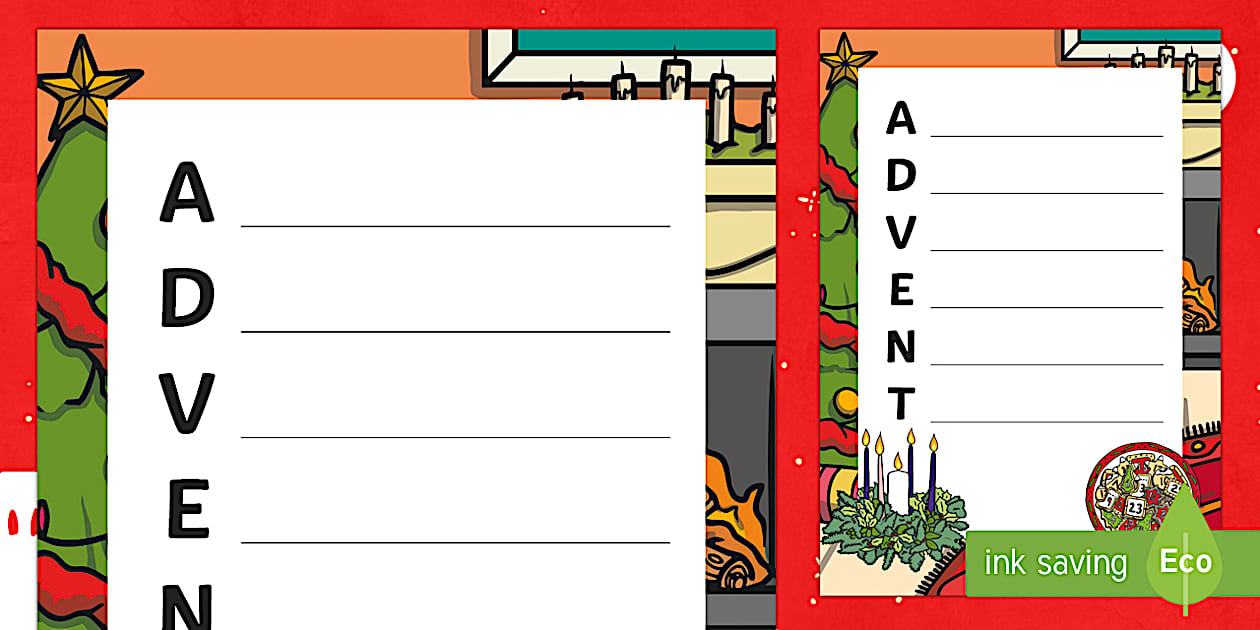 Advent Acrostic Poem (Teacher-Made) - Twinkl