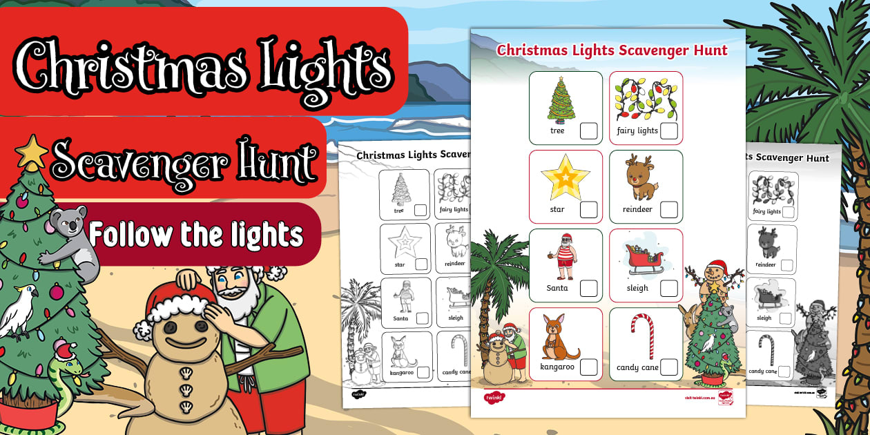 Christmas Lights Scavenger Hunt