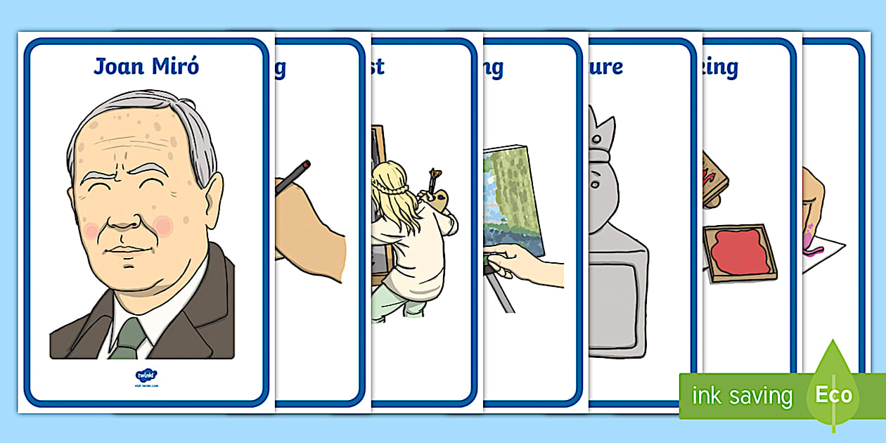 Joan Miró Display Posters (teacher made) - Twinkl