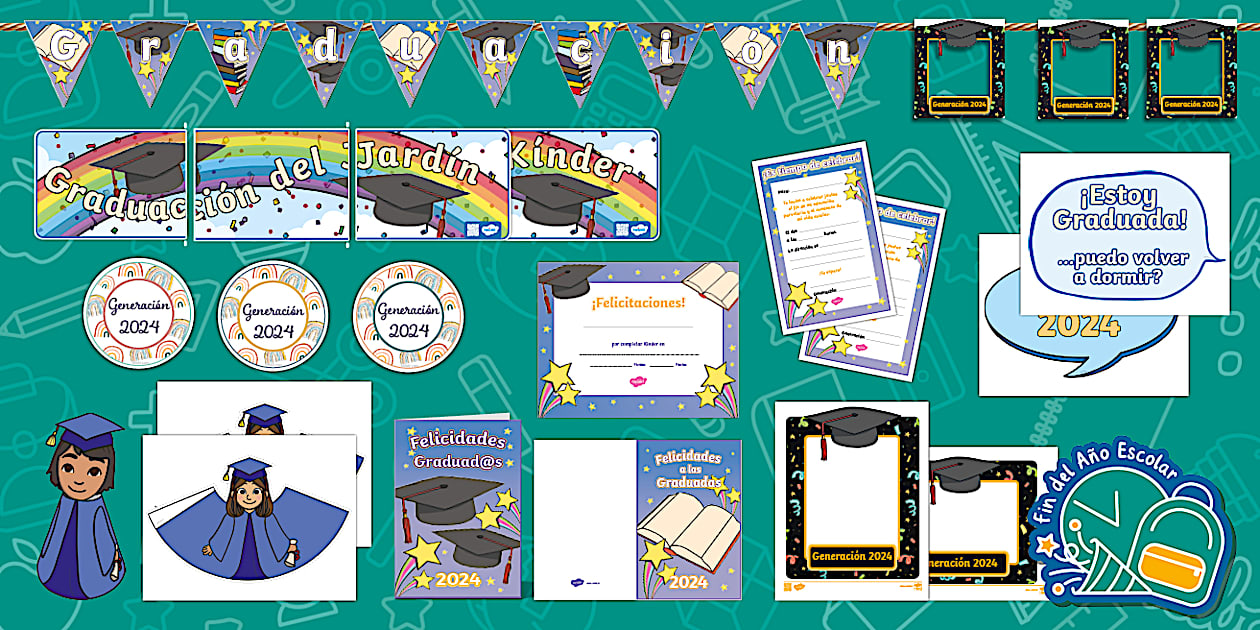 Pack Graduados de Pre-Escolar (teacher made) - Twinkl