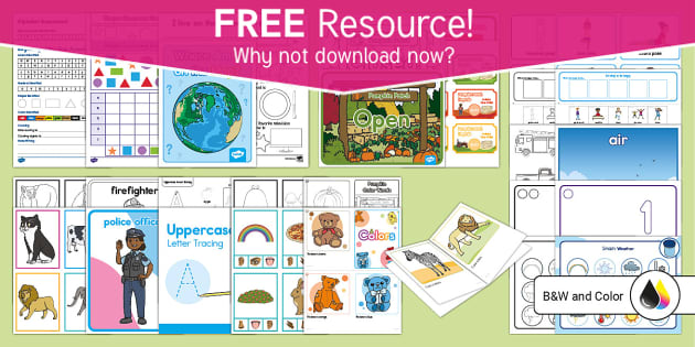 FREE Pre-K Worksheets | Free Resources | At-Home | Twinkl