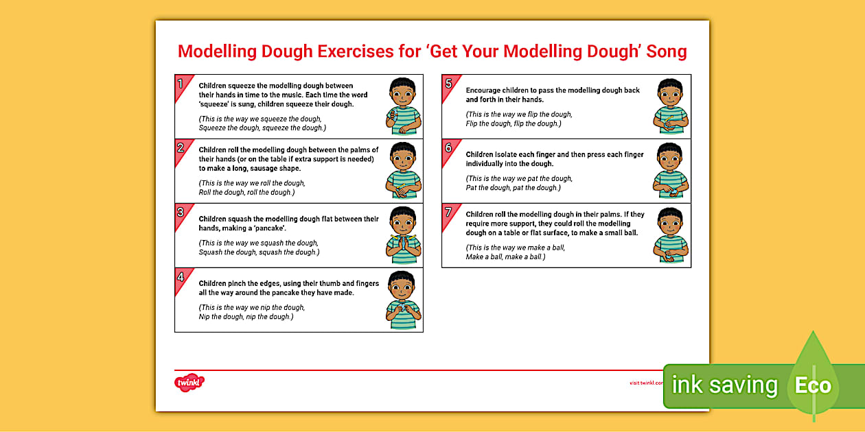 EYFS Modelling Dough Play Adult Guidance (teacher made)