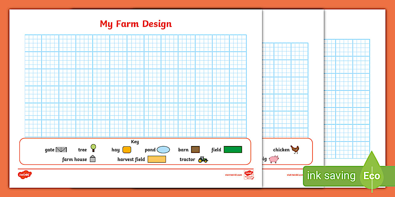 Design Your Own Farm Worksheets - Primary Resource - Twinkl
