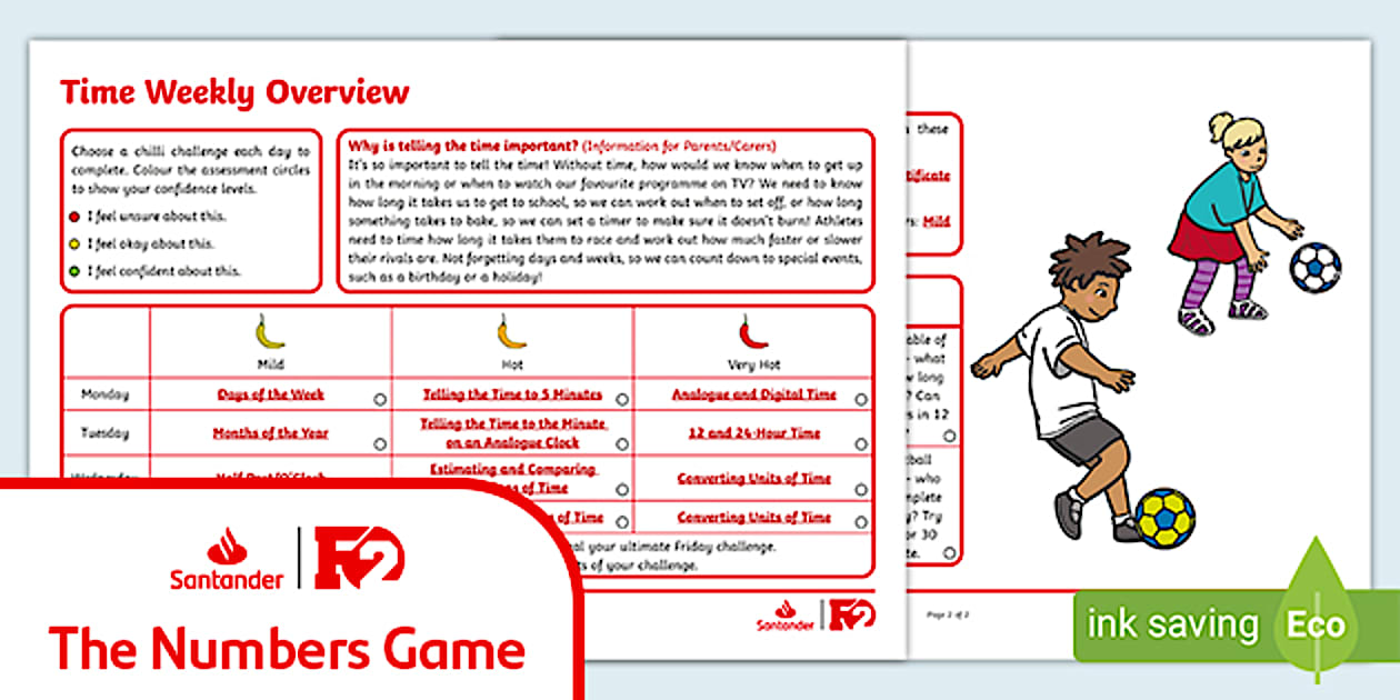 FREE! - 👉 The Numbers Game: Week 2 Overview - Twinkl