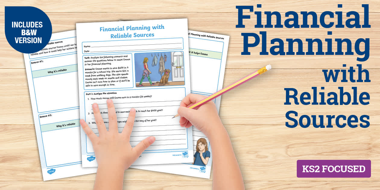 Financial Planning with Reliable Sources Activity