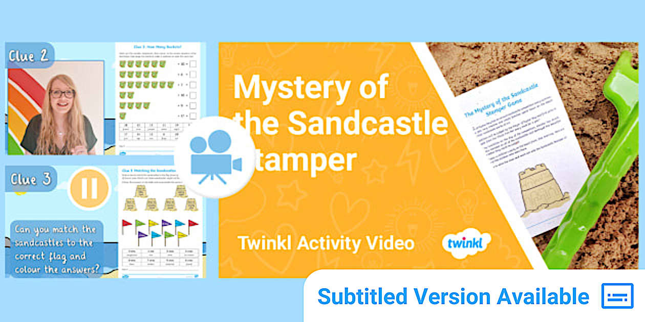 👉 KS1 (Ages 5-7) Activity Video: The Mystery of the Sandcastle Stamper ...