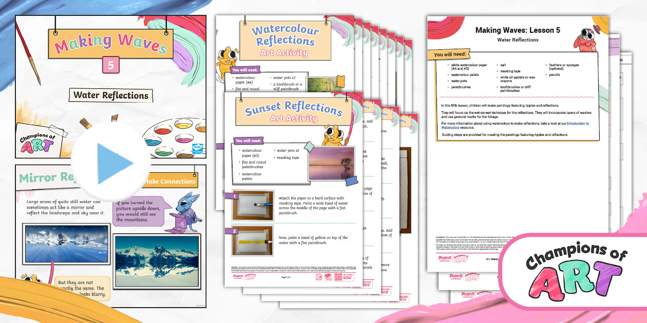 Champions of Art: LKS2 Making Waves - Lesson 5