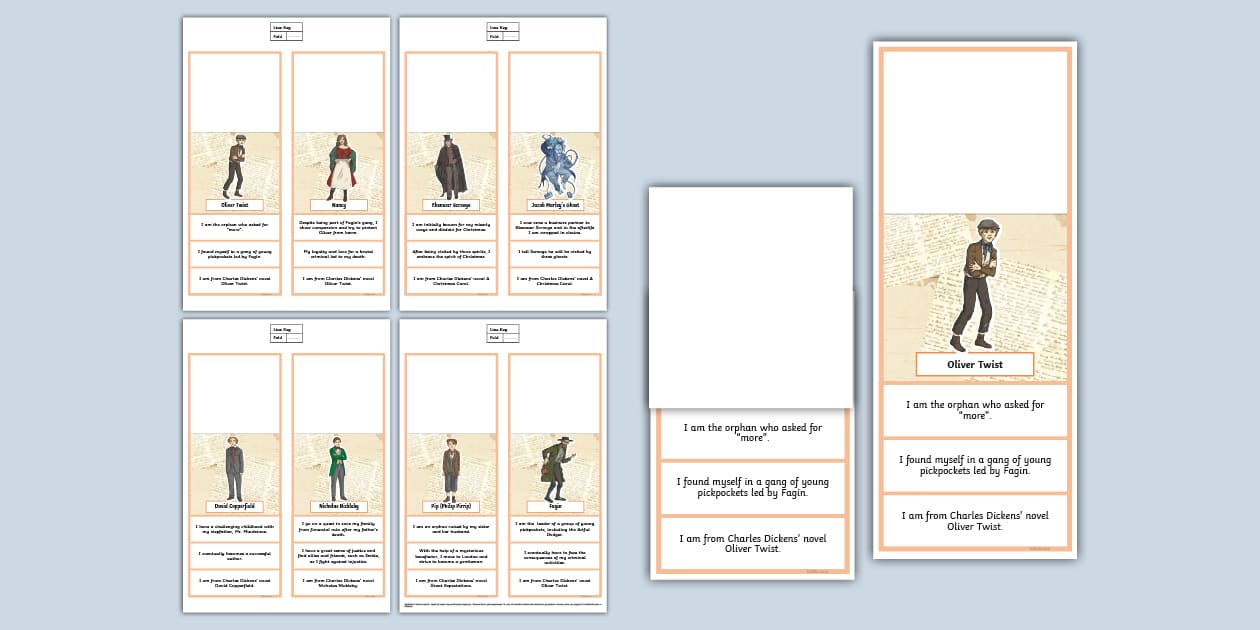 What Am I? Guess the Charles Dickens' Characters Game