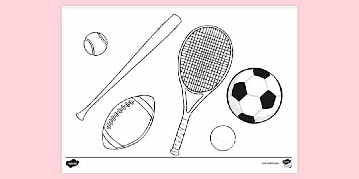 Sports Colouring Sheet | Colouring Sheets (teacher made)