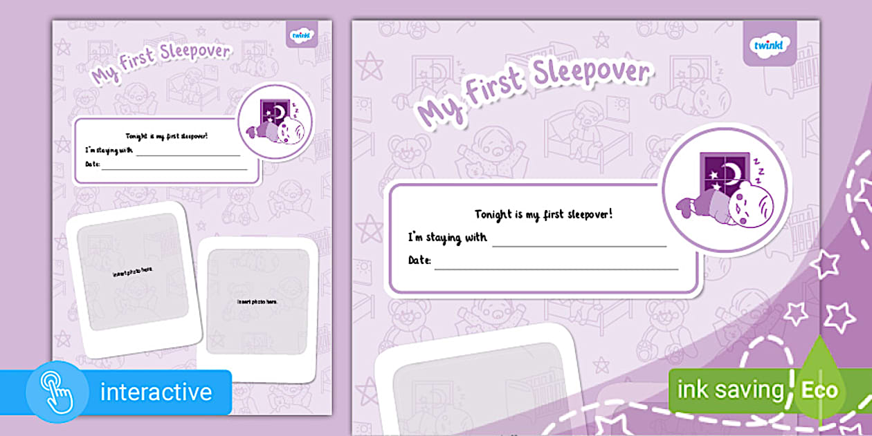 FREE! - My First Moments - My First Sleepover (teacher made)