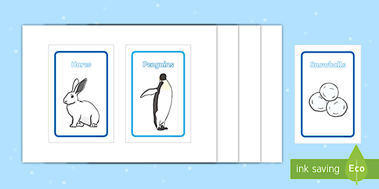 Winter Class Group Signs Prompt Frame (teacher made)