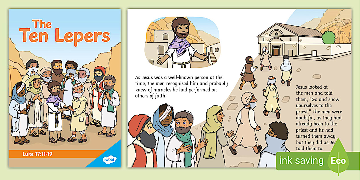 Editable The Bible Story of the Ten Lepers eBook - Booklet Version