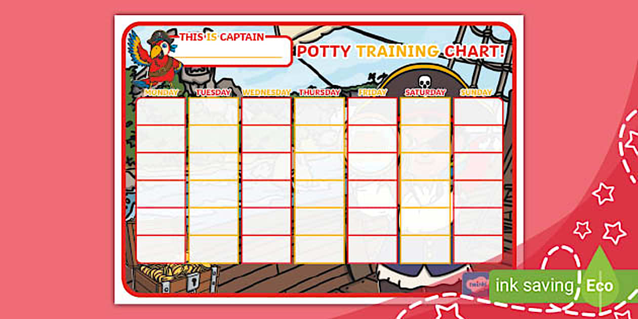 Pirate-Themed Potty Training Chart