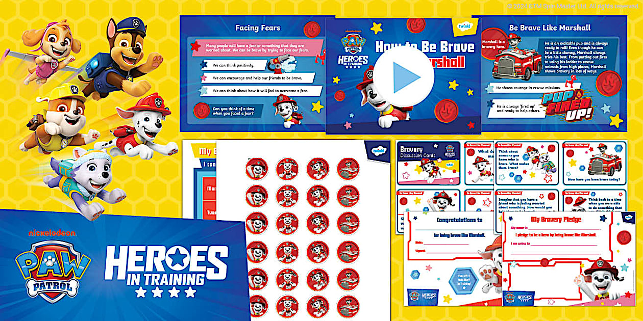 Bravery Activities for Students | PAW Patrol Activities
