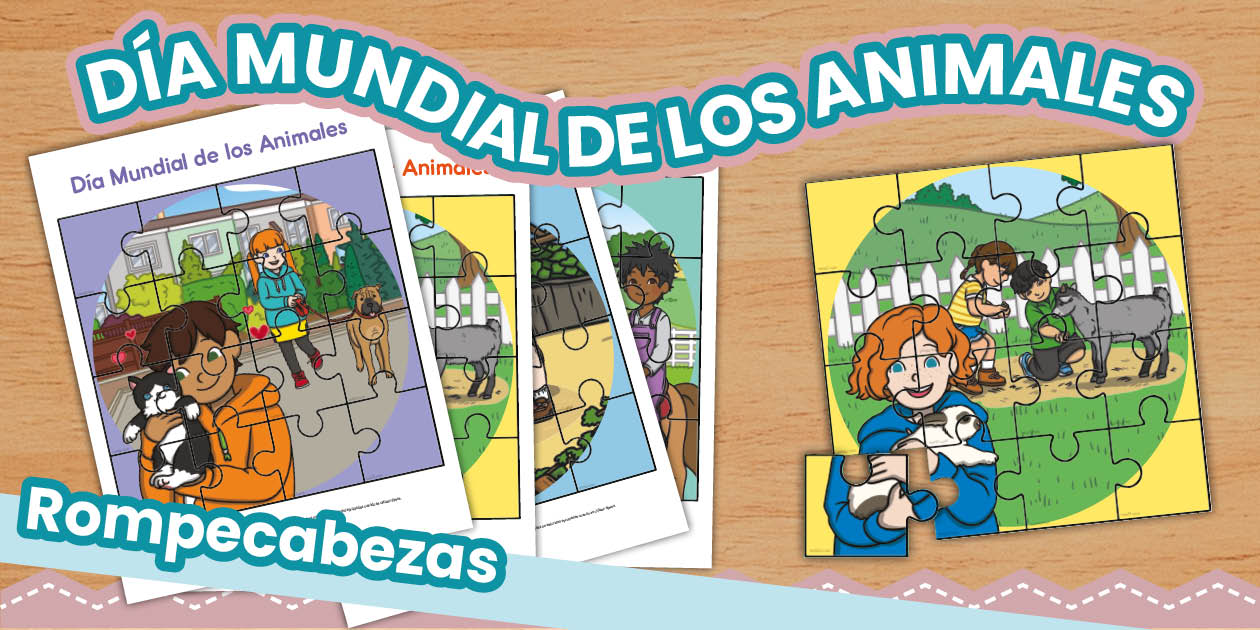 Rompecabezas: Día Mundial de los Animales