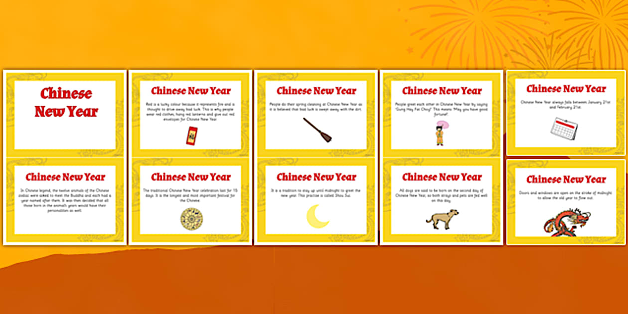 Chinese New Year Display Fact Cards | Celebration Resources