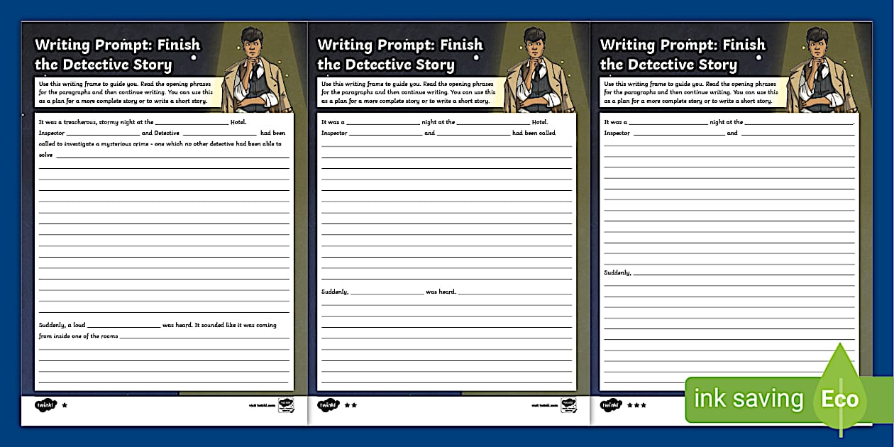 Writing Prompt: Differentiated Finish the Detective Story