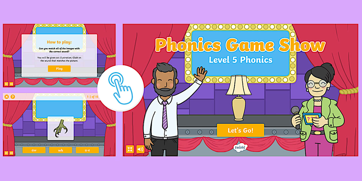 Interactive Level 5 Phonics Game Show | Twinkl Go! - Twinkl