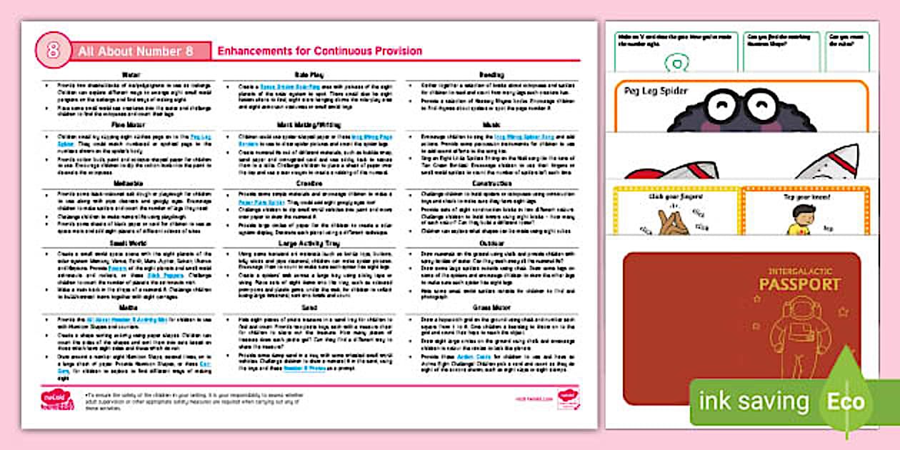 EYFS All About Number 5 Ideas Pack (Includes Numicon Shapes)