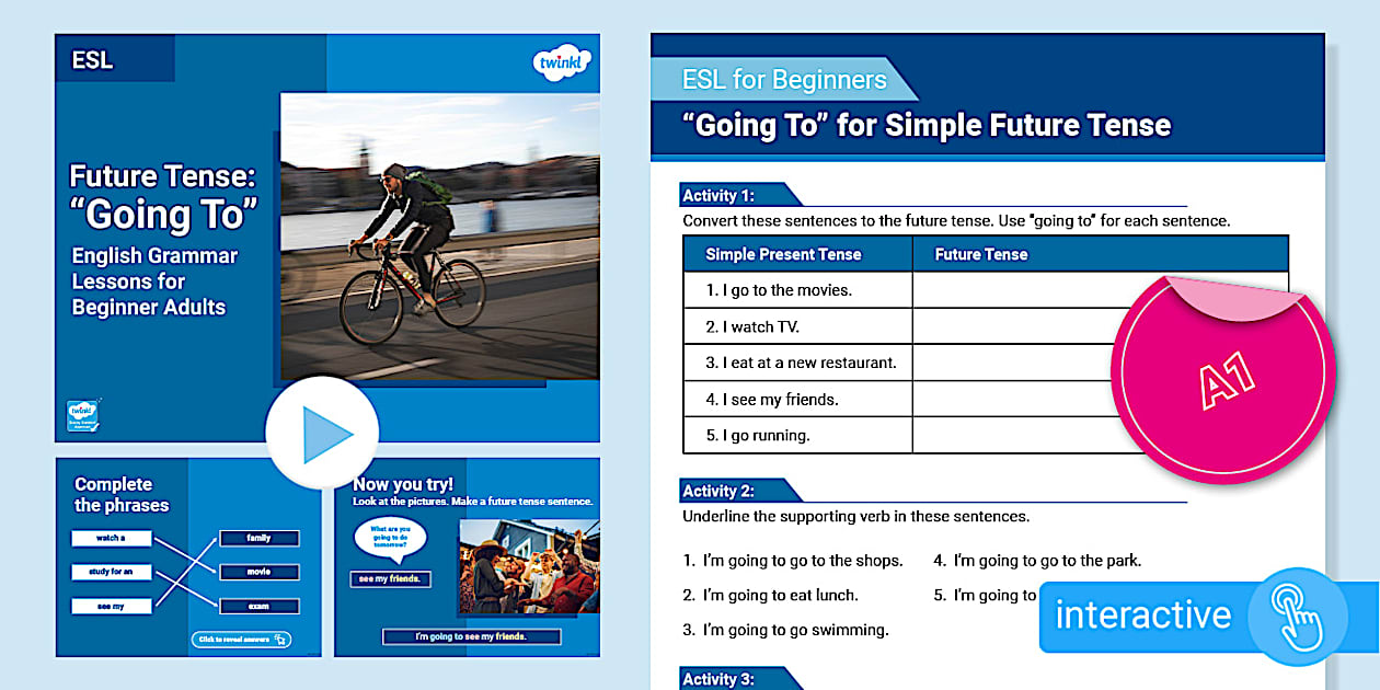 ESL Grammar PPT Lesson (l'enseignant a fait) - Twinkl