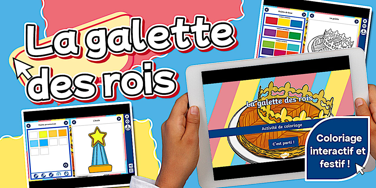 Jeu coloriage interactif : La galette des rois