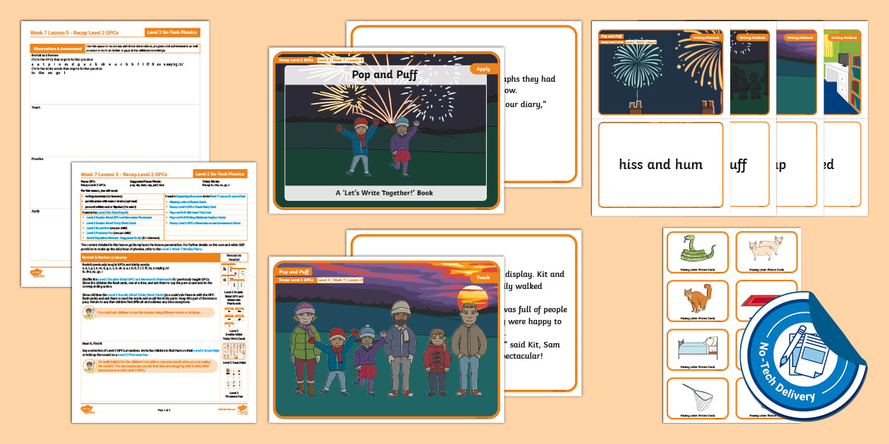 Recap No-Tech Lesson Pack - Level 2 Week 7 Lesson 5 - Twinkl