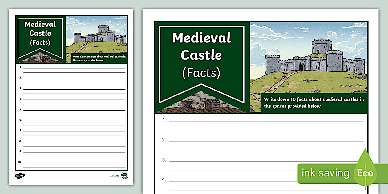 Medieval Castle (Facts Activity Sheet) - Twinkl