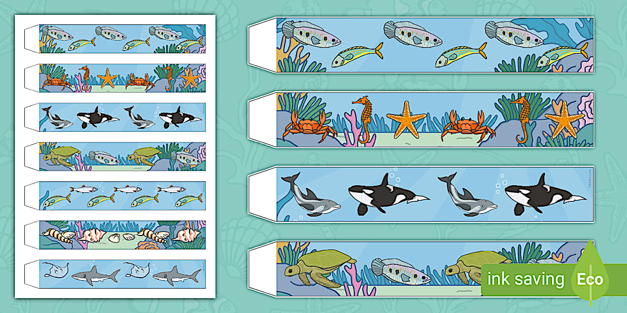 Under the Sea Paper Chain (teacher made) - Twinkl