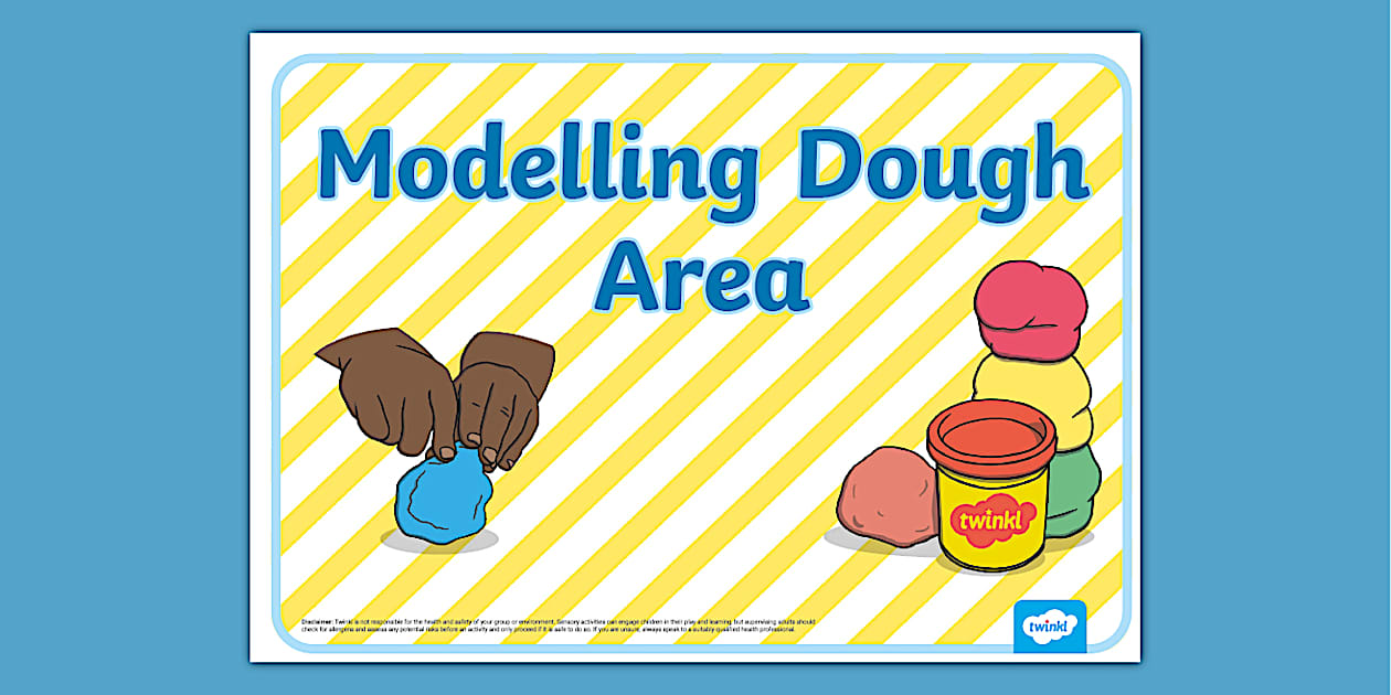 👉 Modelling Dough Area Sign | Twinkl (teacher made)