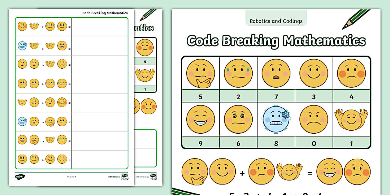 Robotics and Coding - Code Breaking Maths - Twinkl