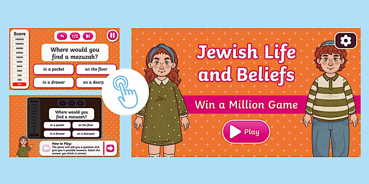 RE: Jewish Life and Beliefs: LKS2 Interactive Win a Million Quiz
