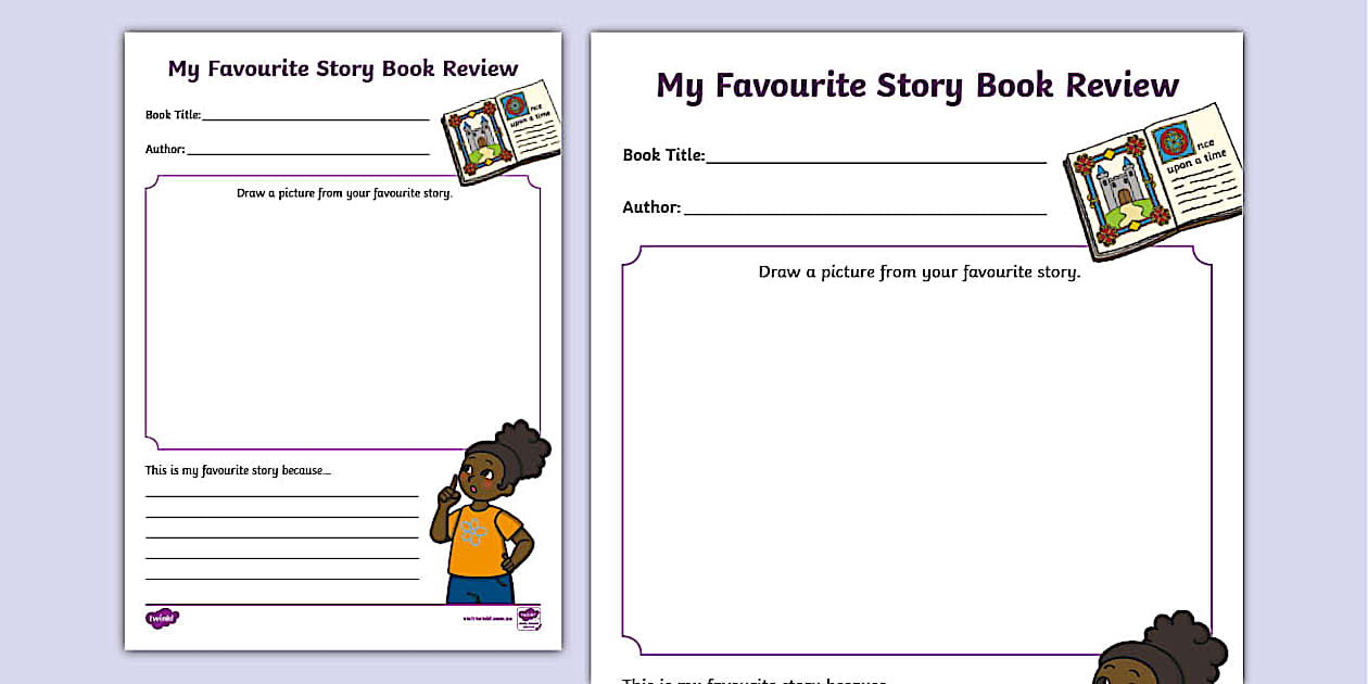 EYLF My Favourite Story Editable Book Review (teacher made)