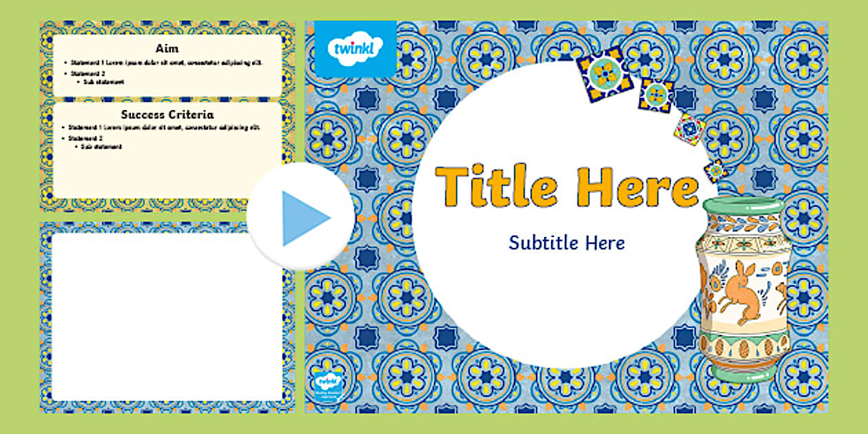 Spanish Talavera Class PowerPoint - Twinkl