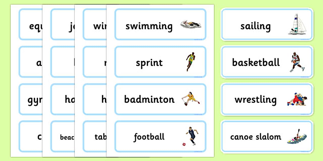 Sports Flashcards | Olympics | Twinkl
