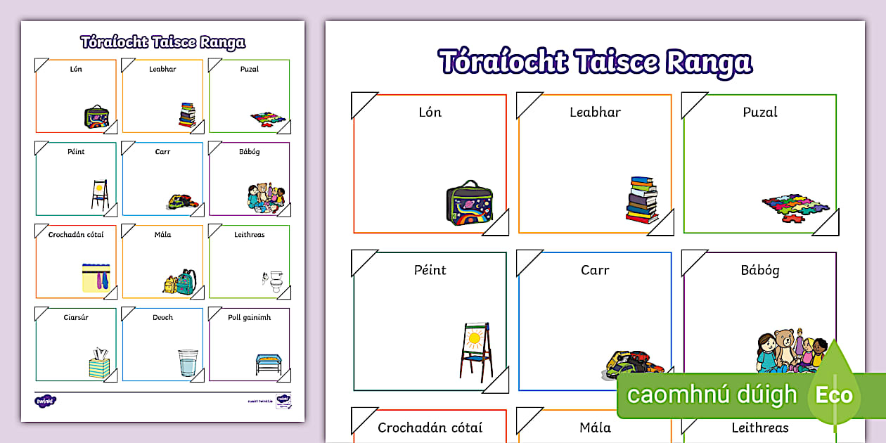 Room Scavenger Hunt (Gaeilge). Toraíocht taisce.