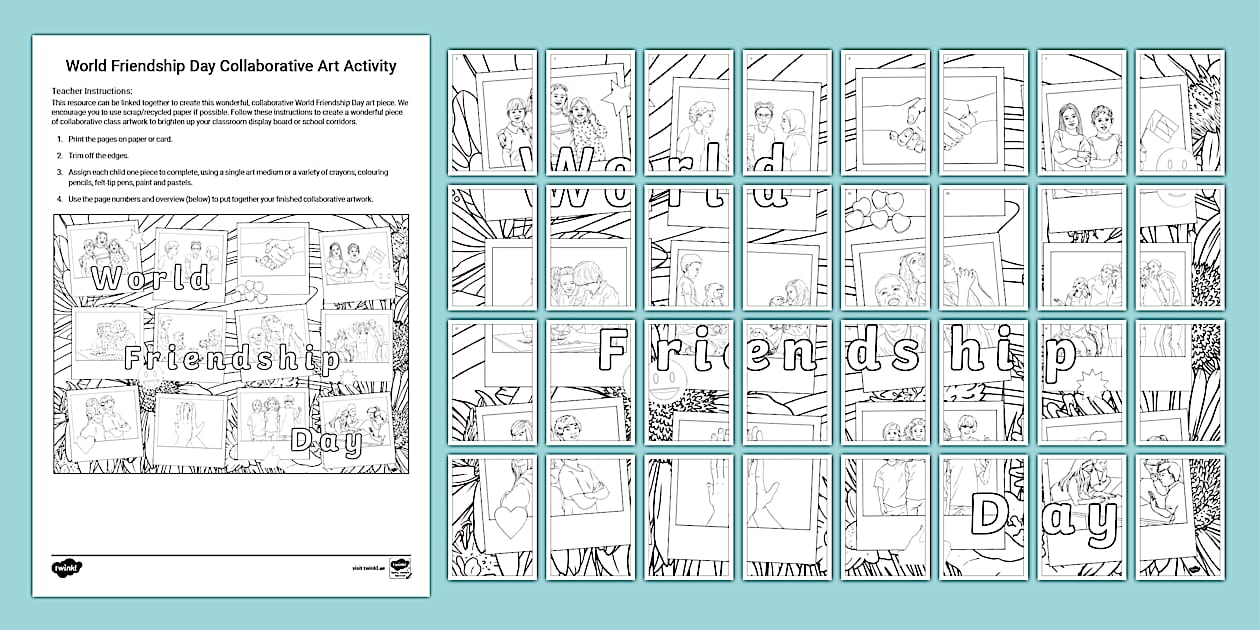 World Friendship Day - Collaborative Art Project