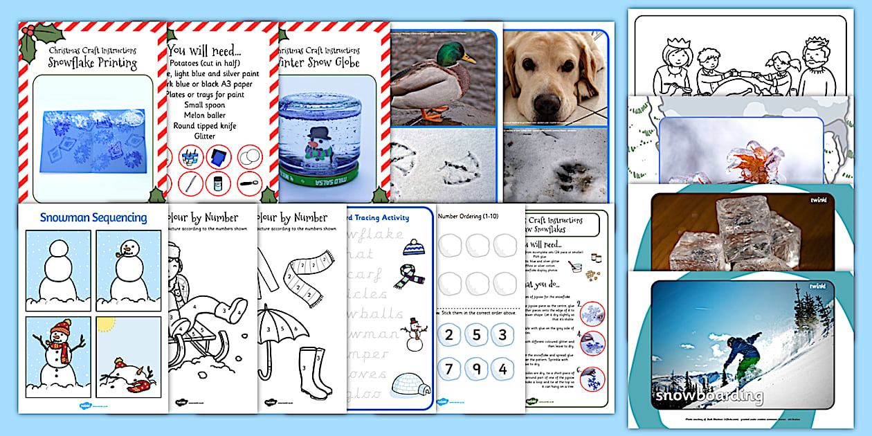 EYFS Snow Day Activity Pack (teacher made) - Twinkl