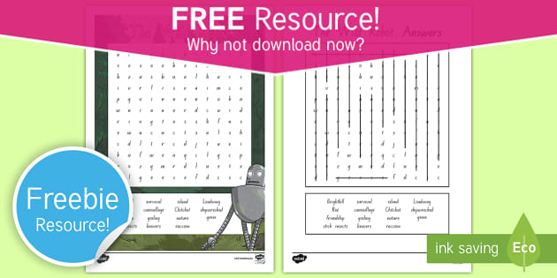 FREE! - The Wild Robot Word Search | Teaching resources | Printable
